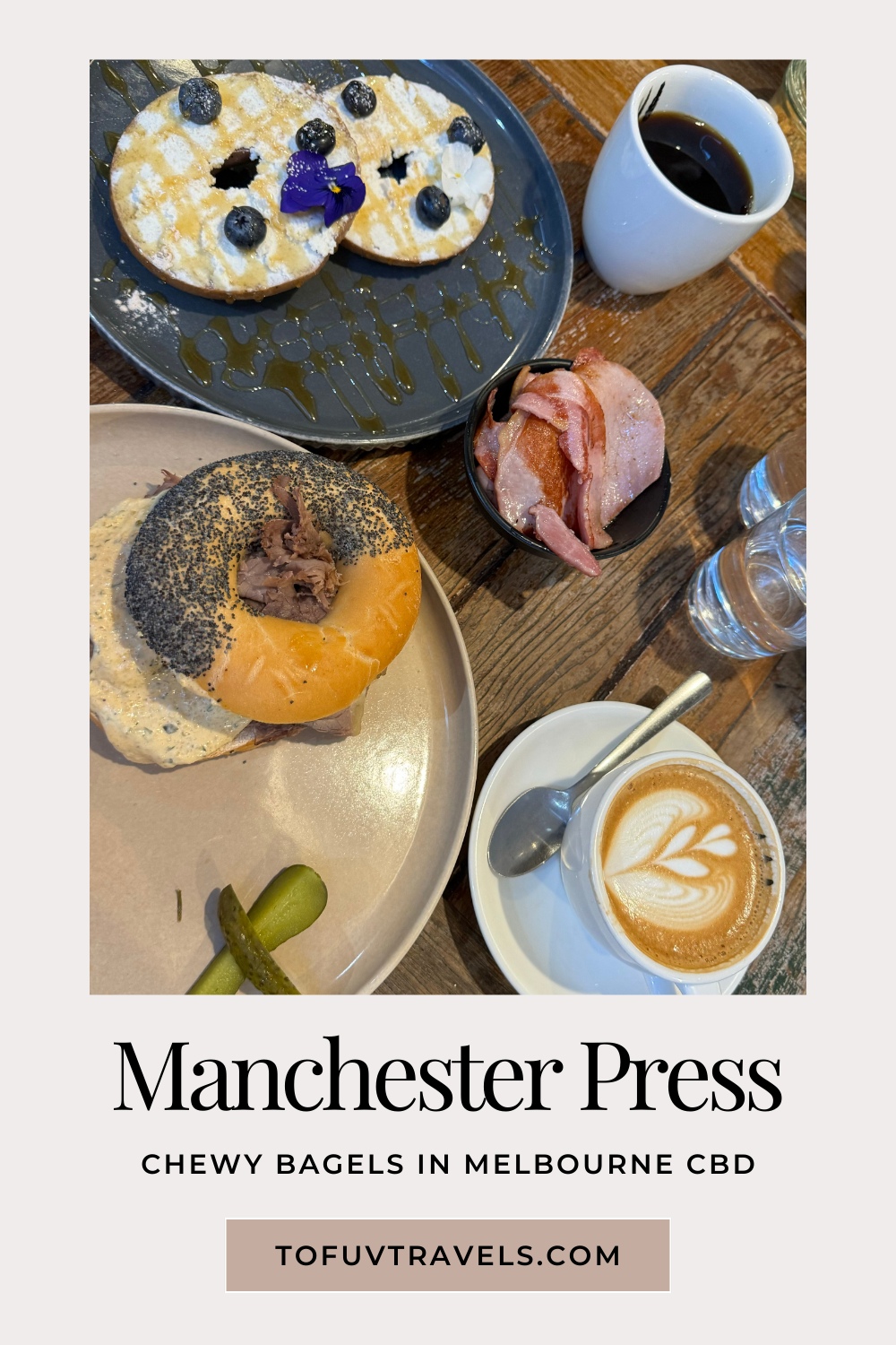Manchester Press: chewy bagels in Melbourne CBD - Tofu V Travels